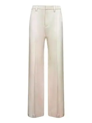Brunello Cucinelli Pressed-crease Satin Trousers - Neutrals