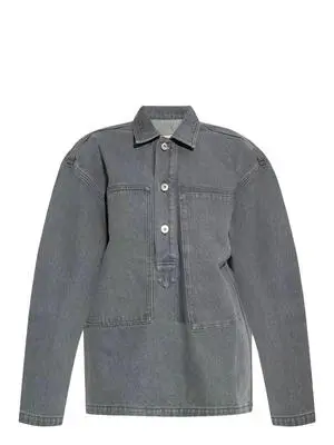 JW Anderson Button-fastening Patch-pocket Shirt - Grey