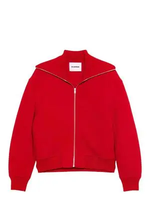 JIL SANDER High-neck Zip-up Jacket - Red