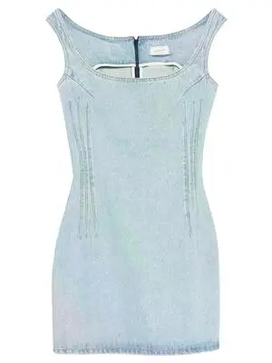 Magda Butrym Denim Mini Dress - Blue