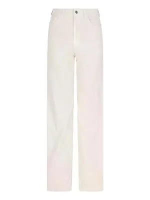 Emporio Armani Five-pocket Corduroy Trousers - White
