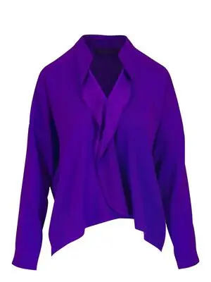 Zero + Maria Cornejo Fin Gaban Blouse - Purple