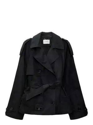 Dorothee Schumacher Belted Double-breasted Trench Coat - Black