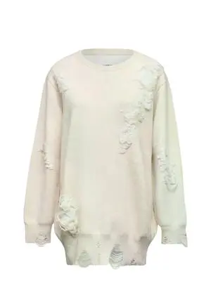 MAISON MARGIELA Distressed Sweatshirt - Neutrals