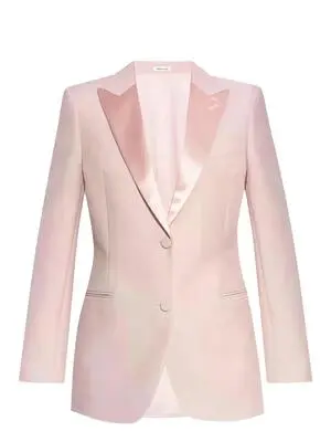 Alexander McQueen Satin-lapel Blazer - Pink
