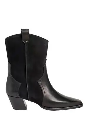 CastaÑer 40mm Suede-leather Cowboy Boots - Black