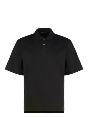 ROBERTO COLLINA Cotton Polo Shirt - Black
