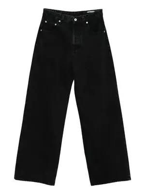 Jacquemus The Wide De-nîmes Denim Jeans - Black