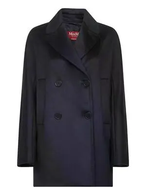 Max Mara Lapel-collar Coat - Blue