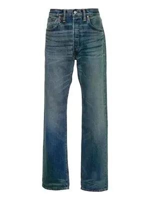Ralph Lauren Logo-embroidered Straight-leg Jeans - Blue