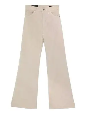 DONDUP Amber Wide Leg Corduroy Trousers - Neutrals