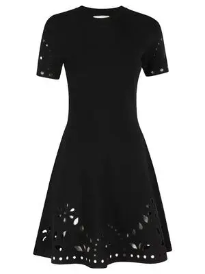 ULLA JOHNSON Fania Laser-Cut A-Line Dress