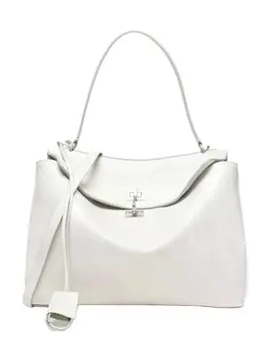 Balenciaga Rodeo Leather Shoulder Bag - White