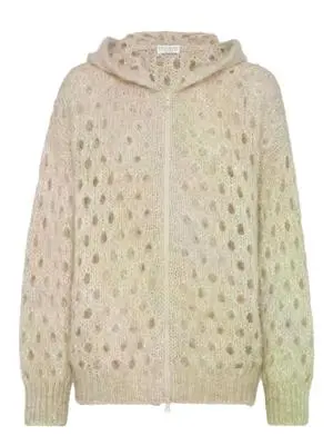 Brunello Cucinelli Hooded Zip Cardigan - Neutrals