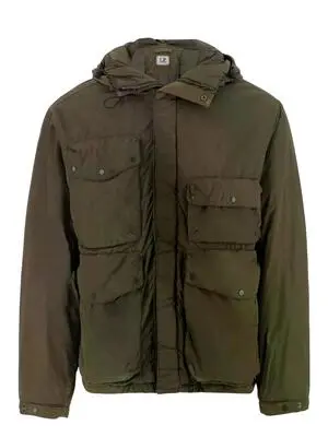 C.P. COMPANY Goggle Hooded Jacket - Green
