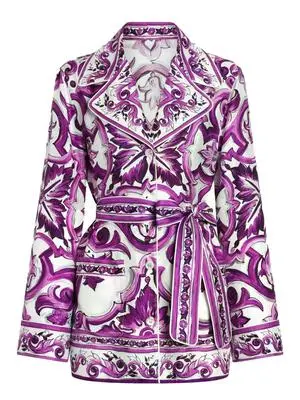 Dolce & Gabbana Silk Button-down Shirt - Purple
