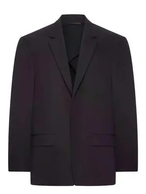 Balenciaga Single-breasted Wool Blazer - Black