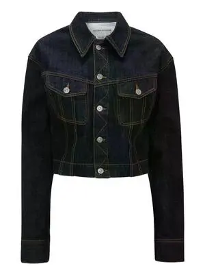 Victoria Beckham Button-fastening Denim Jacket - Blue
