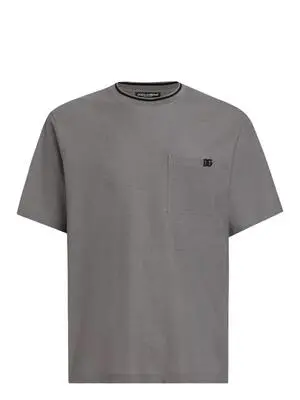 Dolce & Gabbana Cotton Piqué T-shirt - Grey