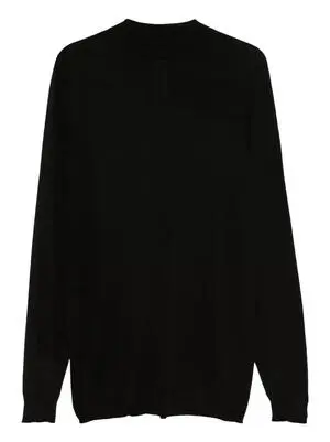 Rick Owens Long-sleeved Wool T-shirt - Black