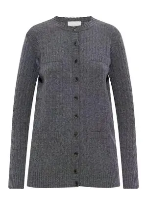 LISA YANG Cable-knit Cashmere Cardigan - Grey