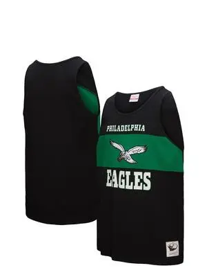 Mitchell & Ness Philadelphia Eagles Retro Colorblock Tank Top - Black