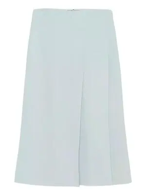 Ermanno Scervino Pleated Midi Skirt - Blue