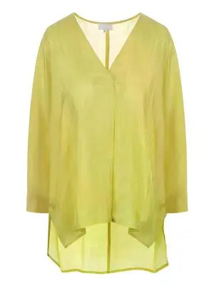 THE ROSE IBIZA V-neck Long-sleeve Blouse - Yellow
