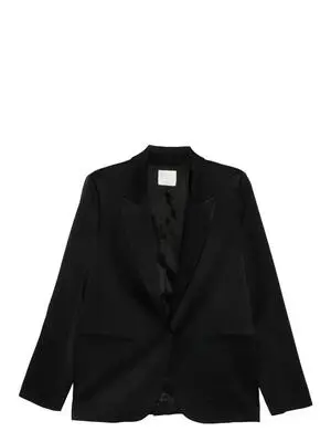 FORTE_FORTE Single-breasted Blazer - Black