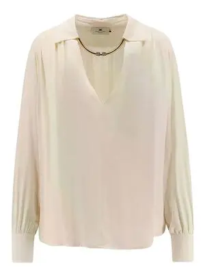 Elisabetta Franchi Collar-detail Blouse - White