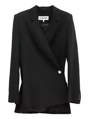 Loewe Asymmetric Single-button Blazer - Black