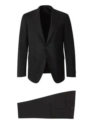 Scabal Single-breasted Suit - Black