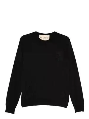 Valentino Garavani Embroidered-logo T-shirt - Black
