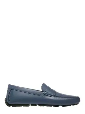 Bally Pilot Driver Leather Loafers - Blue