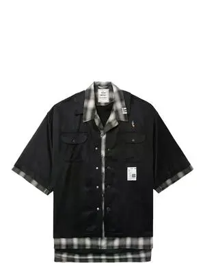 Mihara Yasuhiro Double-layered Shirt - Black