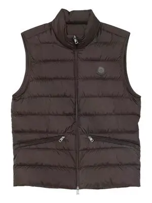 Moncler Quilted Down Gilet - Brown