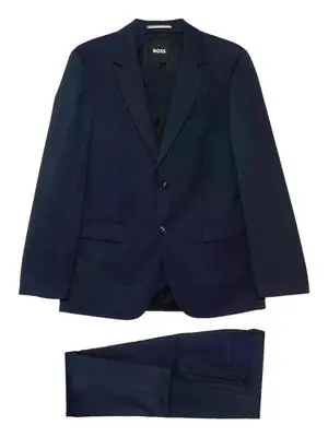BOSS Two-button Wool Suit - Blue