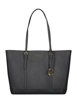 Michael Kors Leather Top-zip Tote Bag - Black