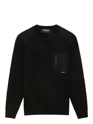 Patrizia Pepe Pocket-patch Sweater - Black