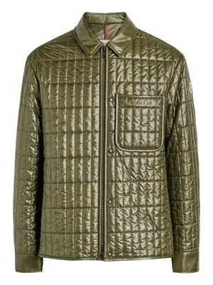 Moncler Madiere Quilted Shell Jacket - Dark Green