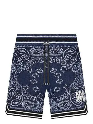 Amiri Bandana Print Shorts - Blue