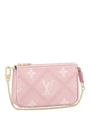 LOUIS VUITTON Mini Pochette Accessoires - Pink