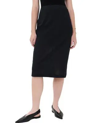 Bite Studios Moon Sheer Cotton Crepe Skirt - Black
