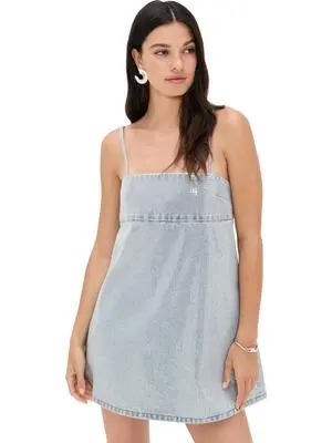 Retrofete Nadiya Denim Mini Dress - Coastline