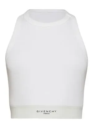 Givenchy Cropped Tank Top - White