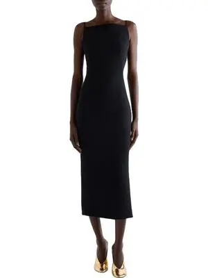 Givenchy Tailored Cady Sheath Dress - Black