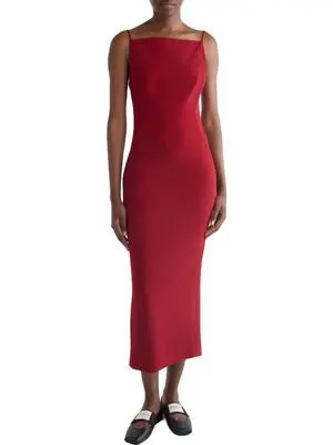 Givenchy Tailored Cady Sheath Dress - Dark Red