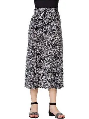 24SEVENKID Elastic Waistline Maxi Skirt - Grey Multi