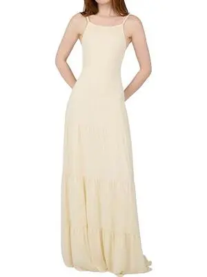 WeWoreWhat Smocked Drop Waist Maxi Dress - Ivory