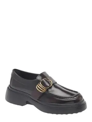 TOD'S Ring Platform Loafer - Kraft Chiaro